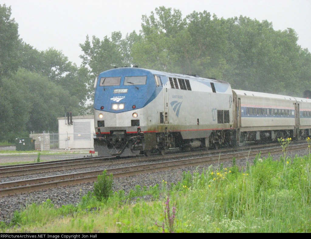 AMTK 127 in the rain